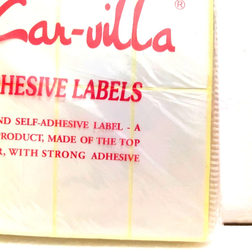 Jual Label Harga / Label Undangan Carvilla 121 Polos 1 bungkus isi 7 ...