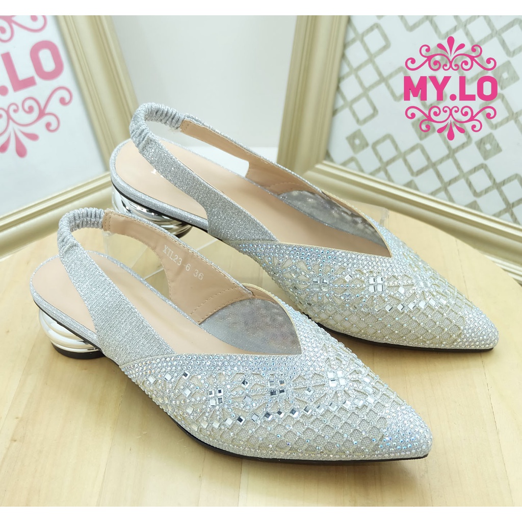 Jual SEPATU PESTA WANITA FLAT SHOES WEDGES WEDDING SANDAL PENGANTIN ...