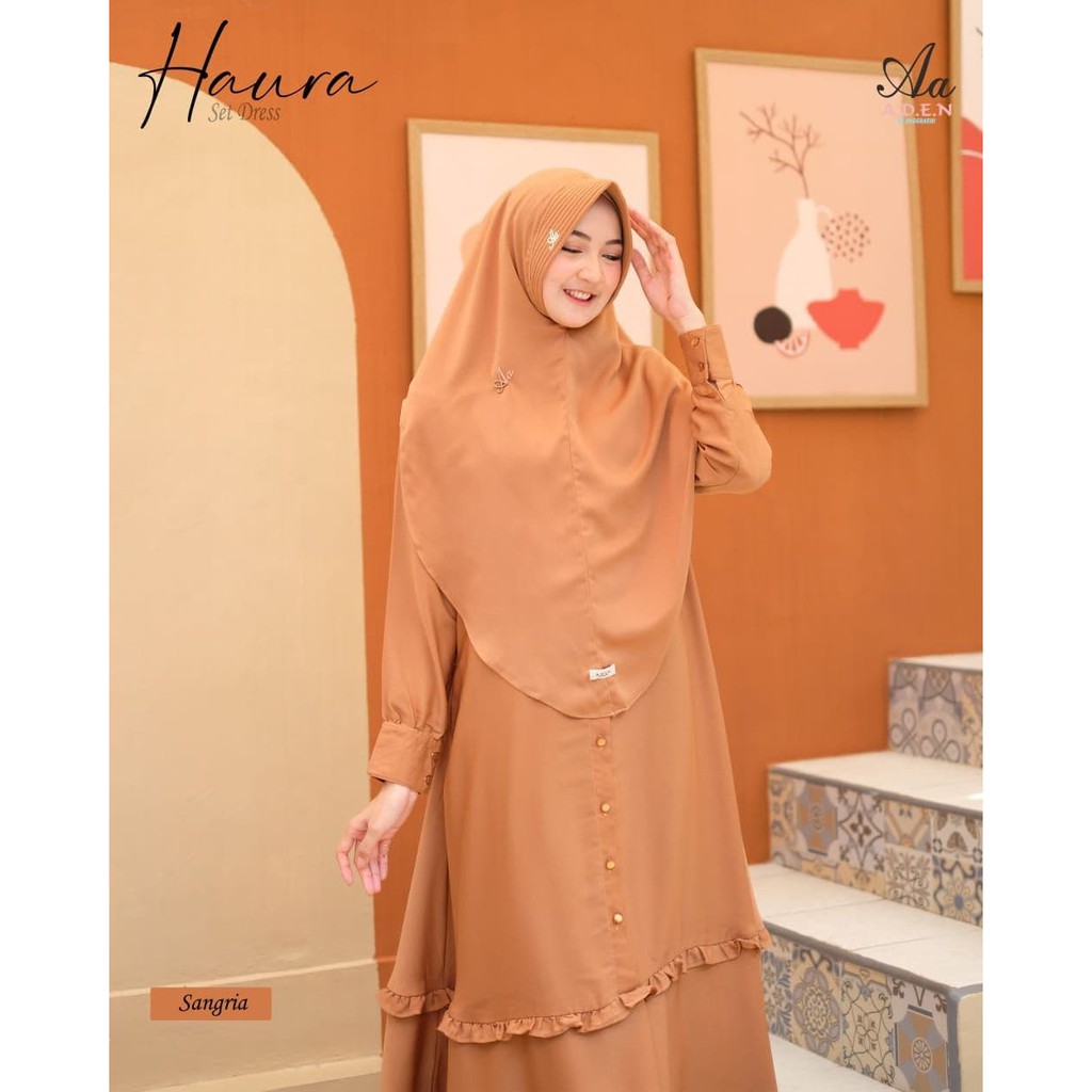 Jual HAURA BY ADEN HIJAB/GAMIS SET | Shopee Indonesia