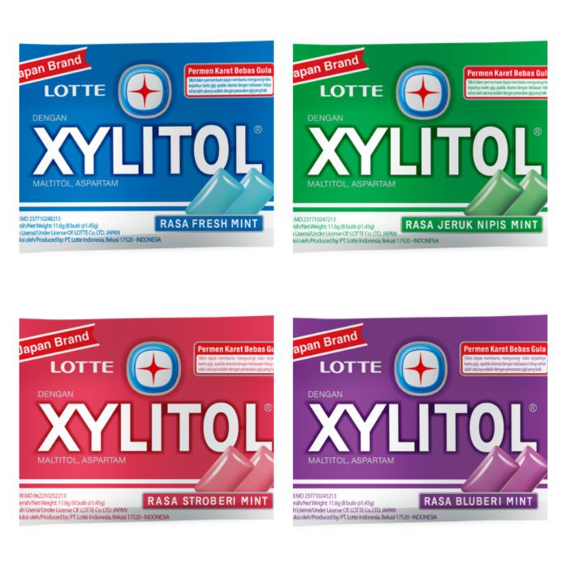 Jual LOTTE XYLITOL Chewing Gum 12gr - Permen Karet Bebas Gula Xylitol ...