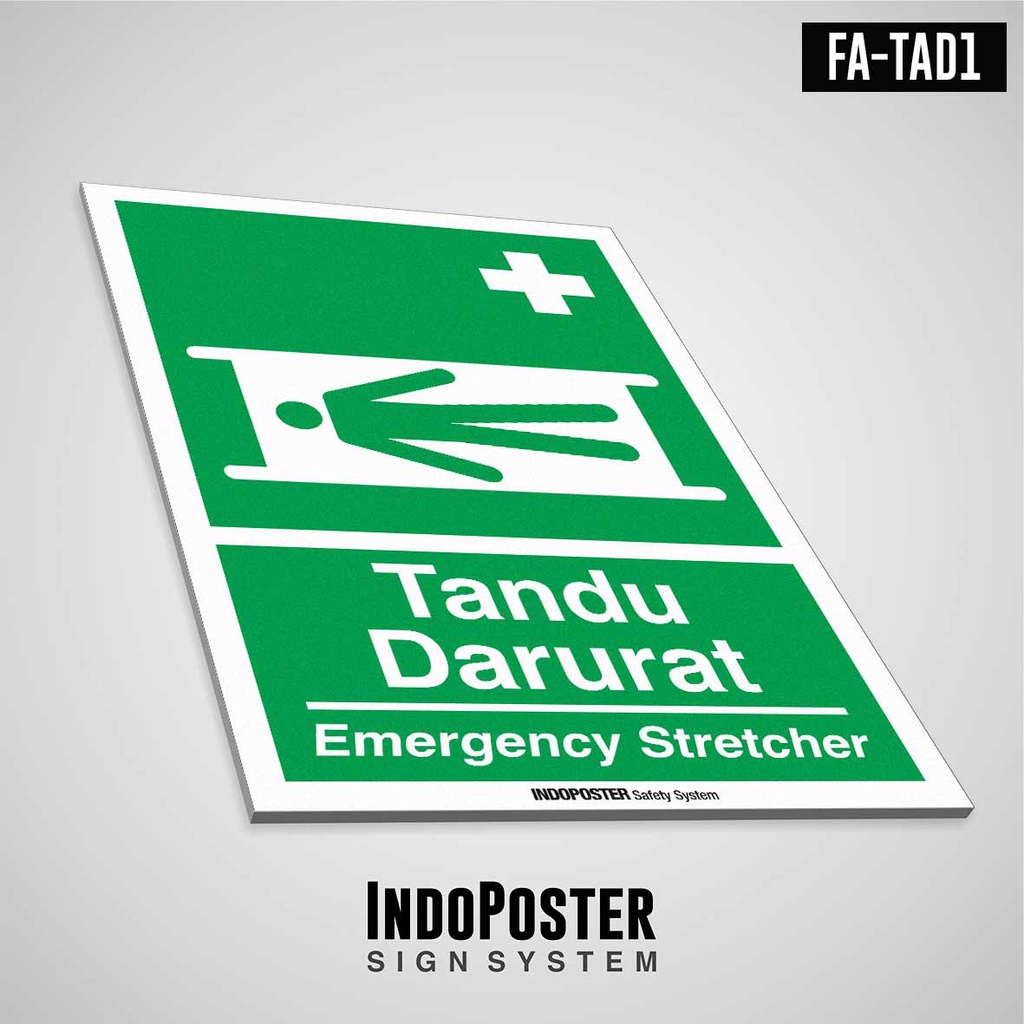 Jual Safety Sign Rambu K3 PVC ISO Tandu Darurat Emergency Stretcher ...