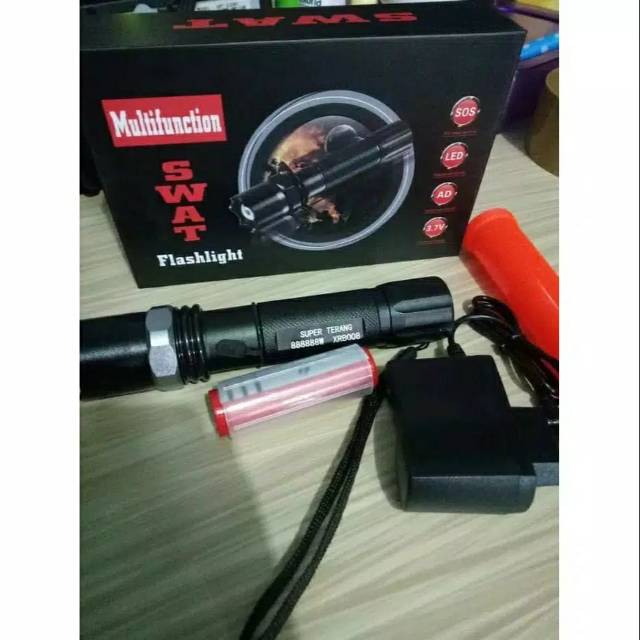 Jual Senter Police Swat Flashlight senter parkir senter warning ...