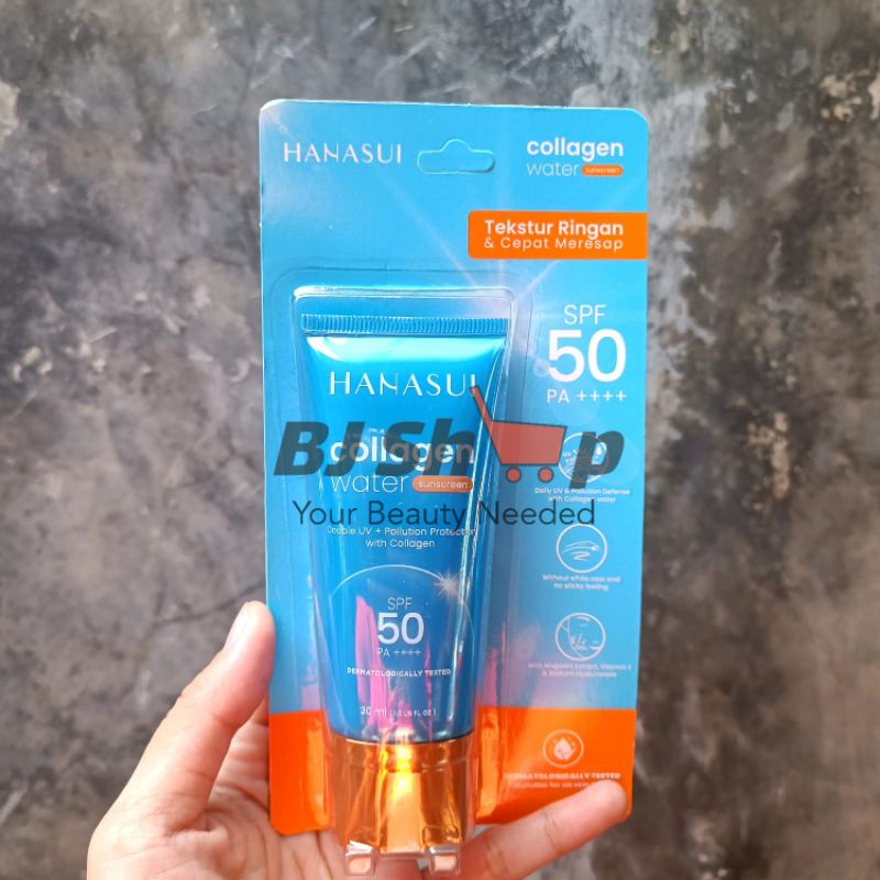 Jual Hanasui Sunscreen SPF 50 Sunscreen Collagen water Dermatology ...