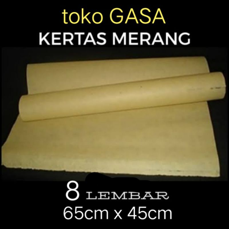 Jual KERTAS MERANG-PADI/Kertas Serap Minyak untuk gorengan Uk 65cm x ...
