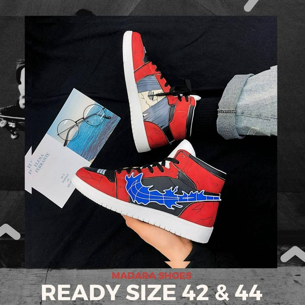 Jual Sepatu Sneakers Limited Anime Naruto Uchiha Madara Edo Tensei ...