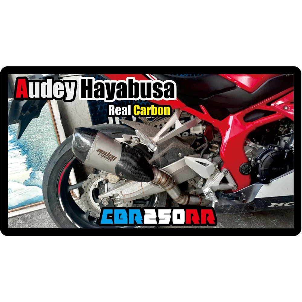 Jual Knalpot Original Audey Hayabusa Real Carbon Slipon CBR250RR ...
