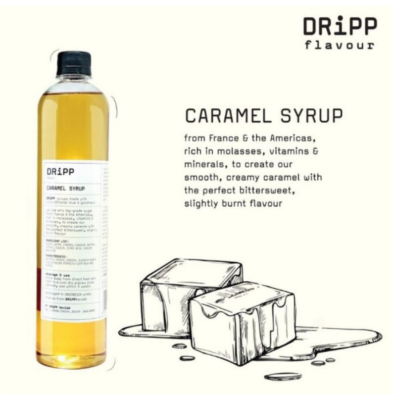 Jual Dripp syrup minuman sirup caramel 760ml | Shopee Indonesia
