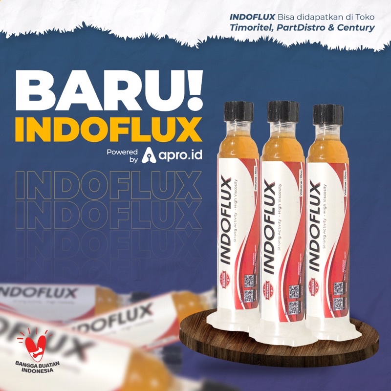 Jual NEW INDOFLUX BGA LEAD FREE FLUX 10CC / INDOFLUX LIQUID 10CC ...