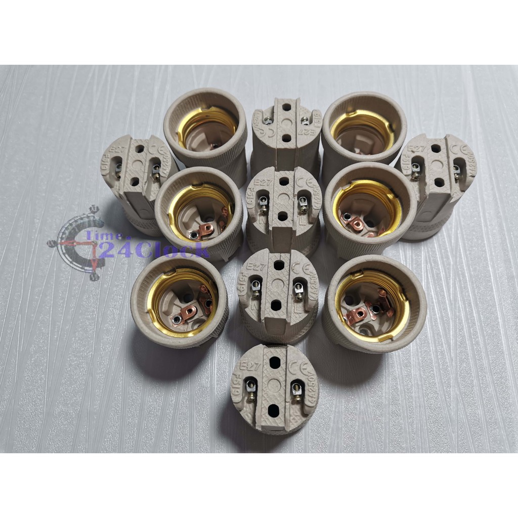 Jual Time-Fitting Lampu E27 Fitting Keramik Lampu Downlight Lampu ...