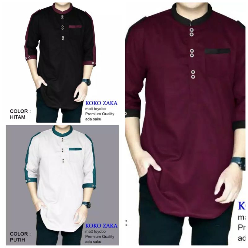 Jual Baju Koko Pria, Baju Koko Zaka, Koko Pakistan 2021 | Shopee Indonesia