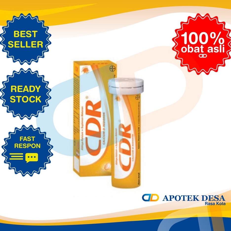 Jual CDR Effervescent isi 10 Tablet Vitamin Tulang | Shopee Indonesia
