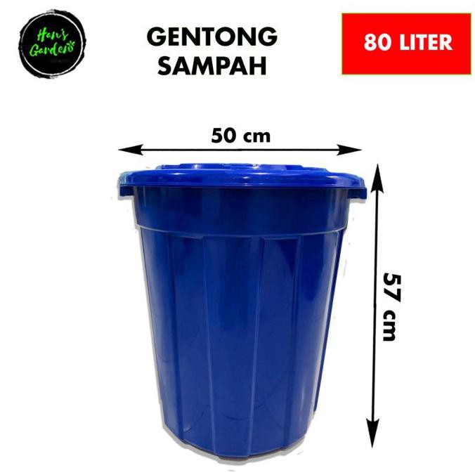 Jual Tong sampah ember besar 80 liter biru AG gentong timba | Shopee ...