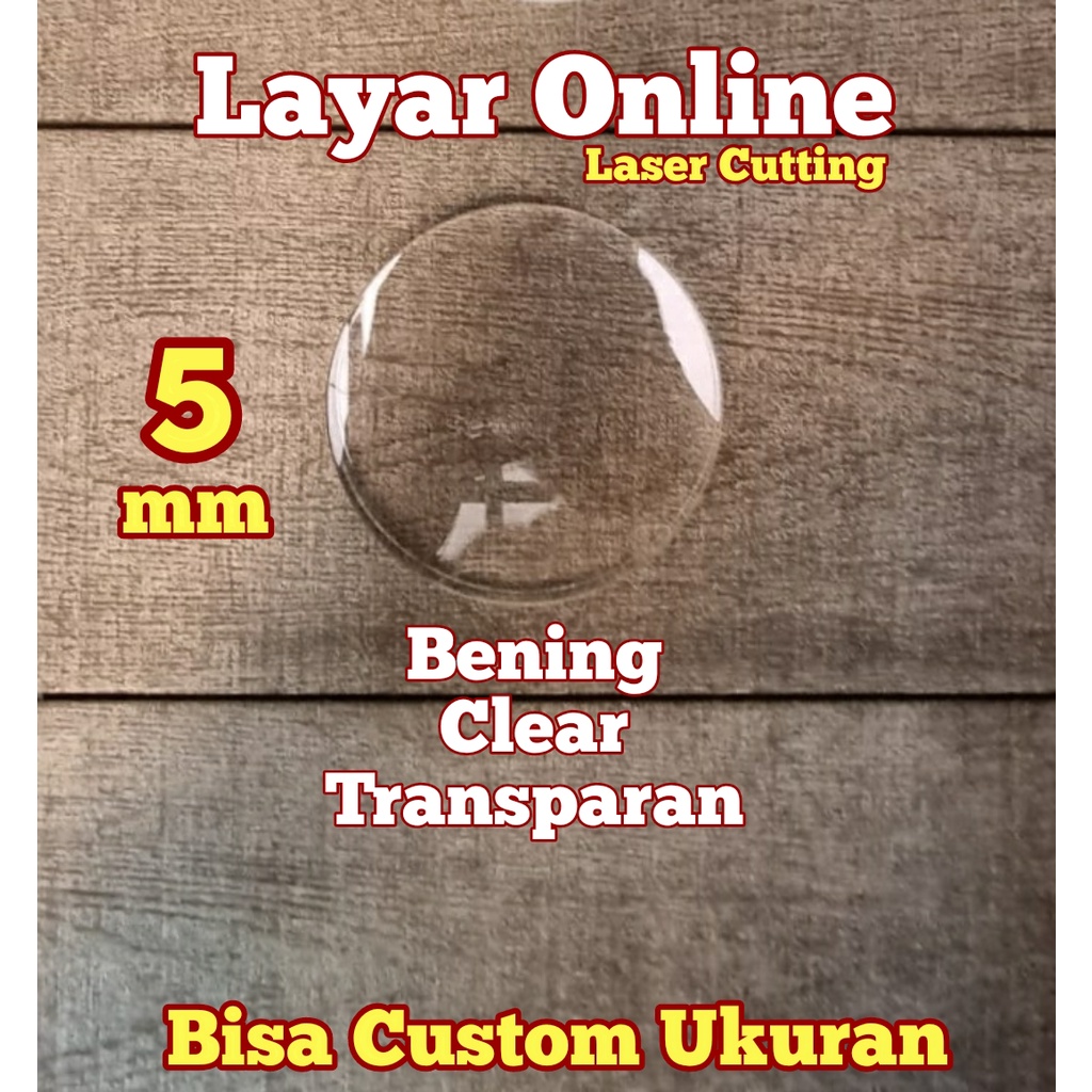 Jual Acrylic Bening 5mm Diameter 20cm Akrilik Laser Cutting Bulat ...