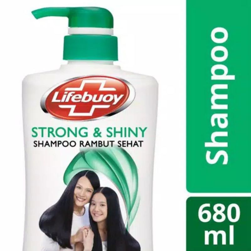 Jual Lifebuoy Shampoo pump 680ml dan refill 900ml / Kuat & Berkilau ...
