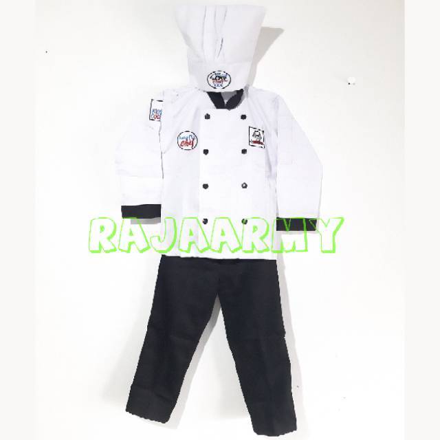 Jual Baju Profesi Koki Cilik / KOSTUM KOKI CILIK / BAJU KARNAVAL KOKI ...