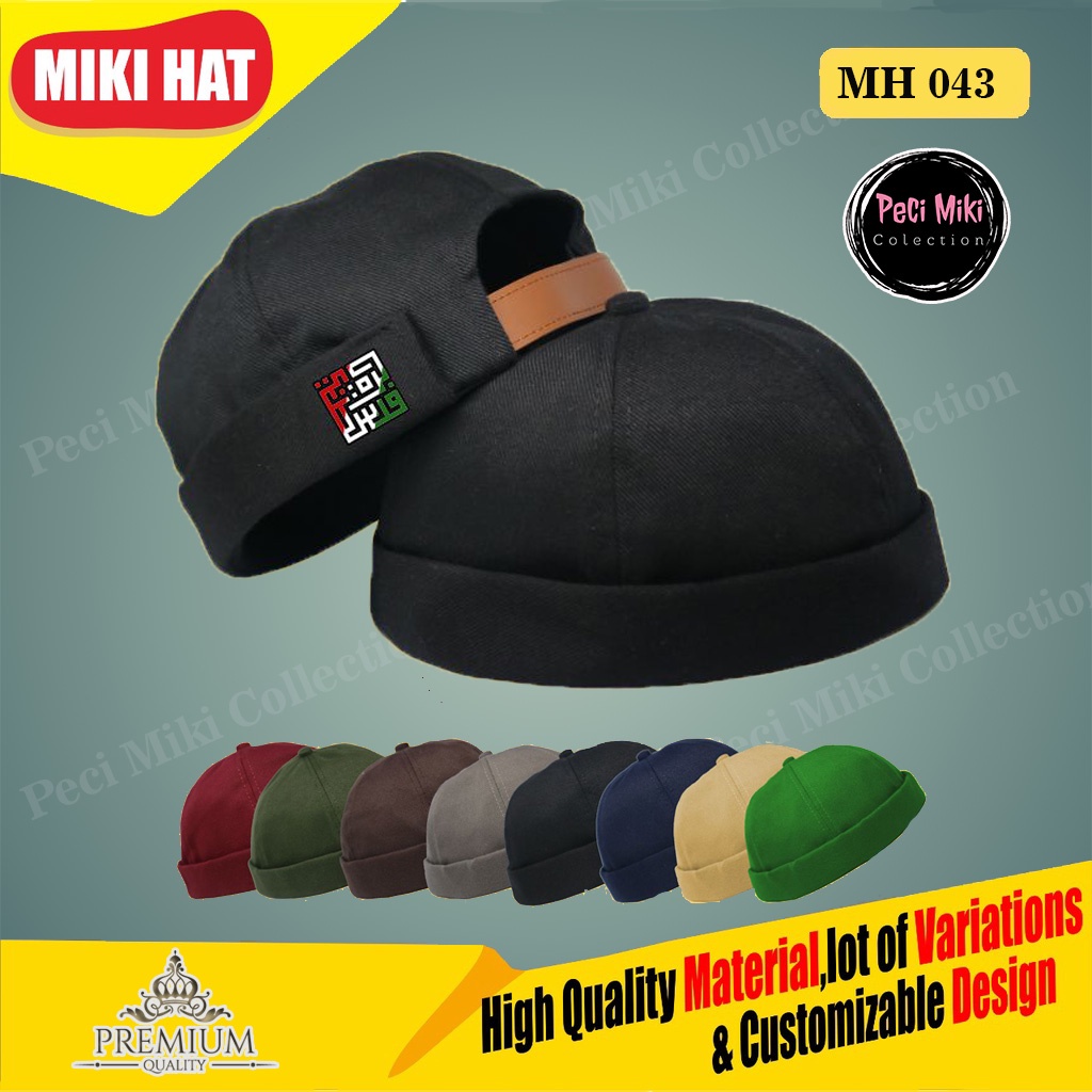 Jual Miki Hat Dewasa Palestine Kufi Arabic Peci Miki hat Premium ...