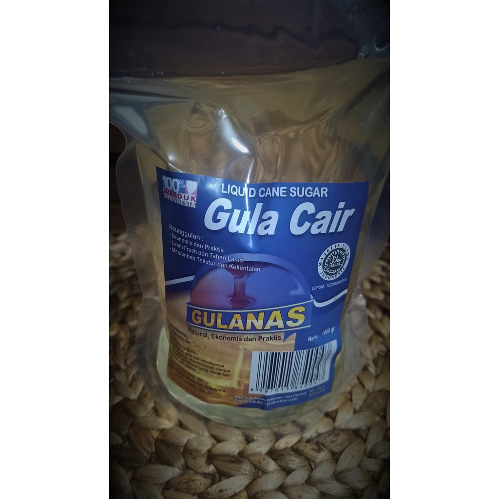 Jual GULA CAIR 1000 gr/GULA CAIR REFILL POUCH/GULA CAIR KEMASAN EKONOMIS/SIMPLE SIRUP/UK 1 kg ...