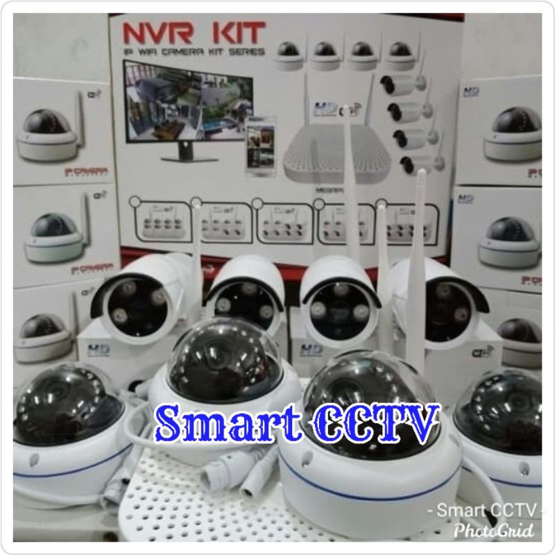 Jual PAKET IP CAMERA 8 CH WIRELESS NVR KIT 4MP Full HD TANPA KABEL ...