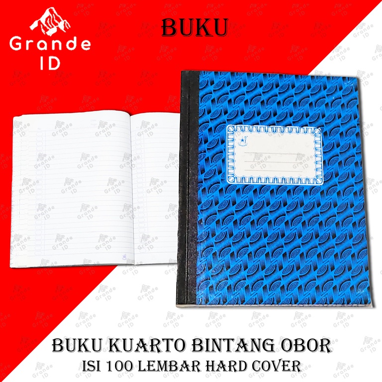 Jual BUKU TULIS KUARTO BINTANG OBOR ISI 100 LEMBAR HARD COVER | Shopee ...