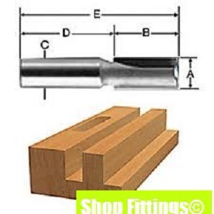 Jual Mata Router Profil Straight Bit 6 mm X ¼" Trim HPL Kayu Potong ...