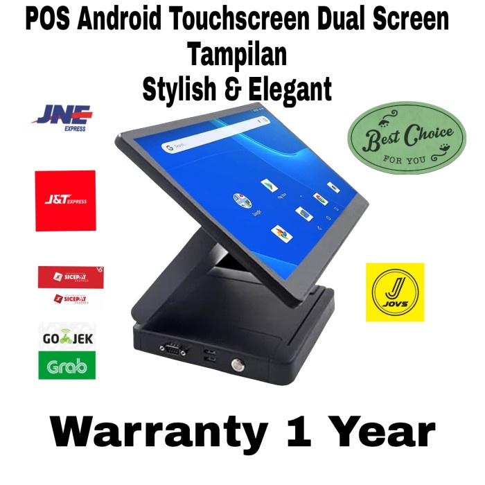 Jual Mesin kasir Android POS Touchscreen Desktop Dual Layar | Shopee ...