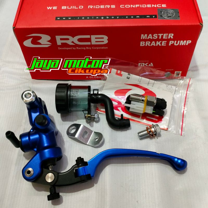Jual Master rem Master Brake pump RCB S1 14 mm KIRI blue biru | Shopee ...