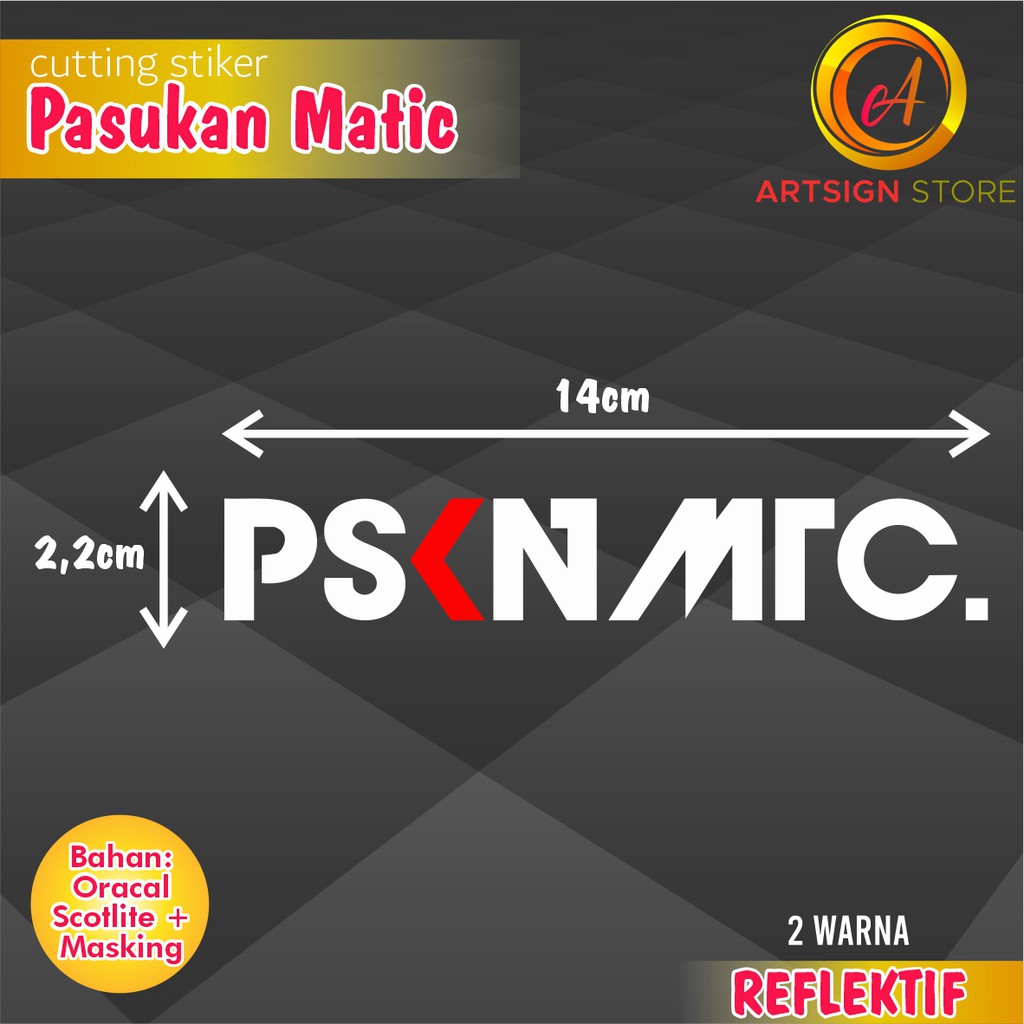 Jual Stiker PSKNMTC / Sticker PSKNMTC / Stiker Pasukan Matic / Sticker ...