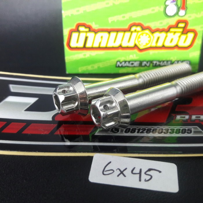 Jual baut probolt stainless new model 6x45 baut 10 panjang 4,5cm by ...