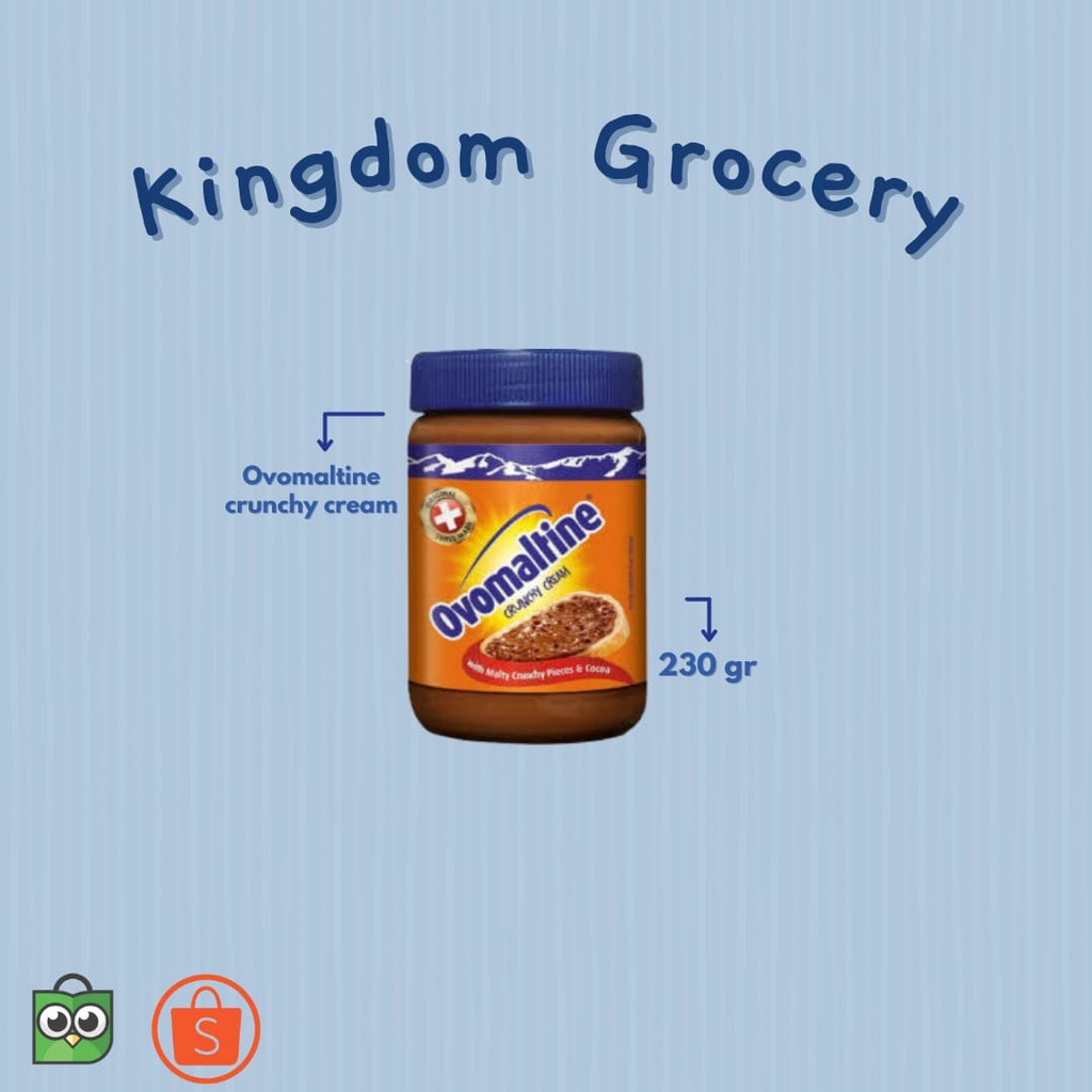 Jual Ovomaltine Cruchy crunch 230Gr (EXP 2025) | Shopee Indonesia