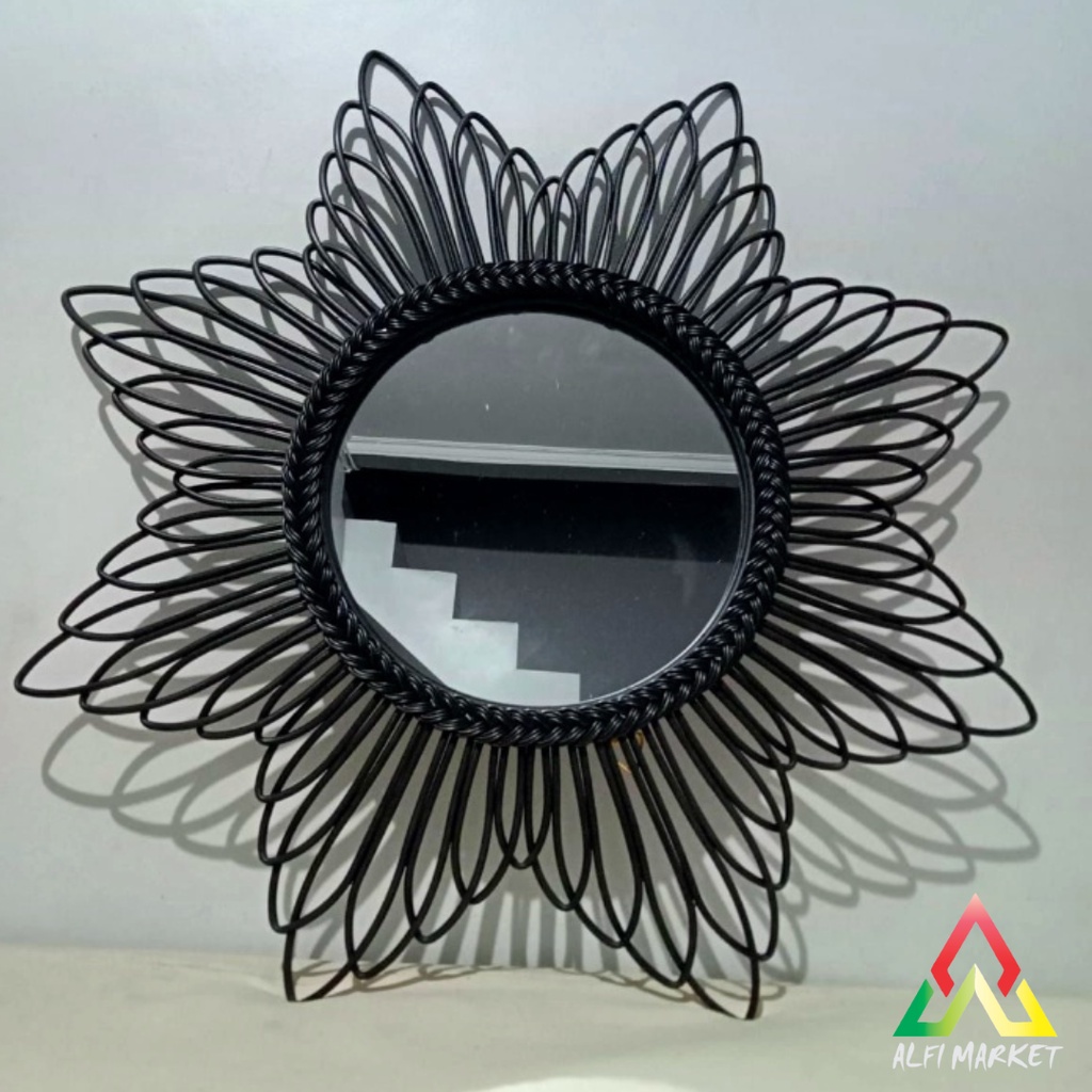 Jual Kaca Rotan | Cermin Cantik | Aesthetic Mirror | Cermin Hias ...