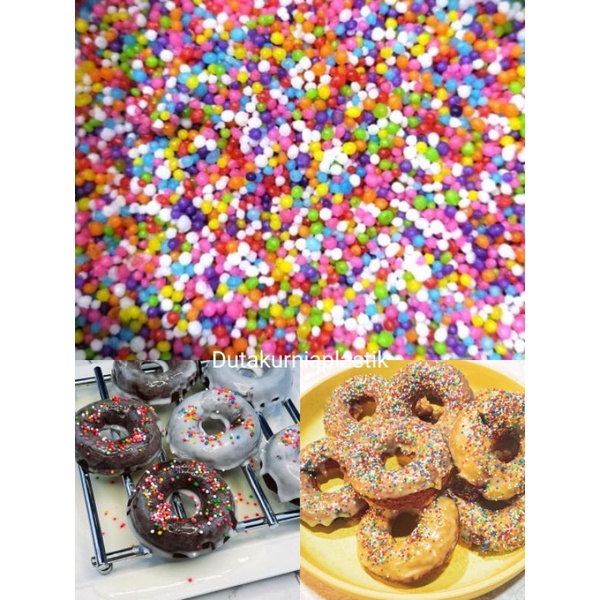 Jual Sprinkles Springkel Edible Sprinkle Meises Butir Warna Warni ...