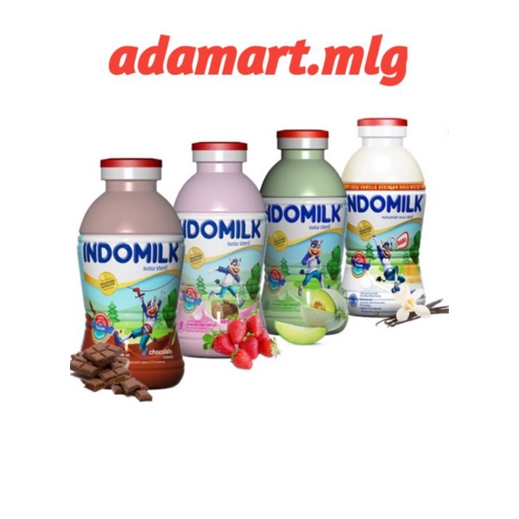 Jual INDOMILK susu uht botol 190ml | Shopee Indonesia