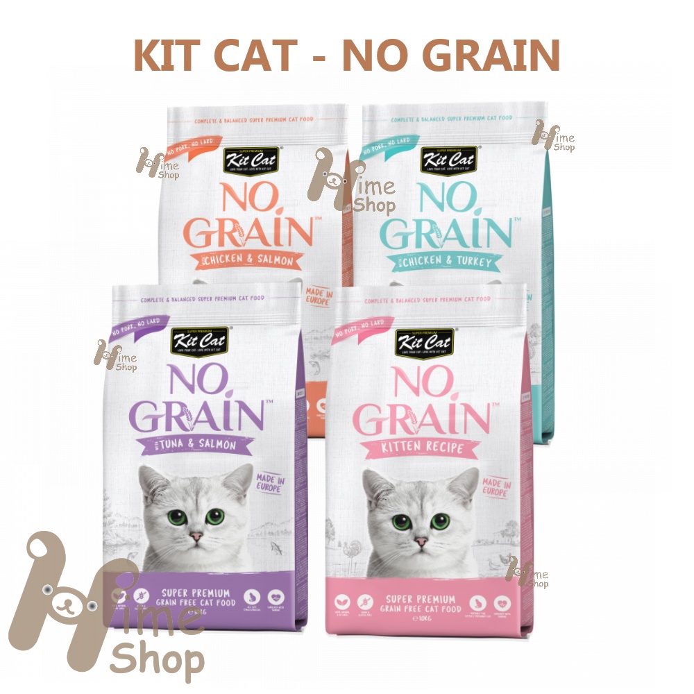 Jual Kit Cat No Grain Dry Cat Food 1kg Makanan Kucing Kering Premium No ...