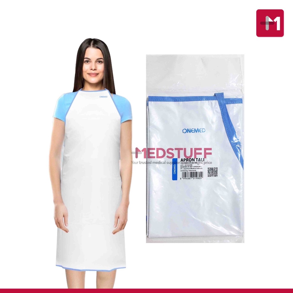 Jual Apron Tali Celemek Onemed Apron Medis Bidan Apron Celemek Plastik ...