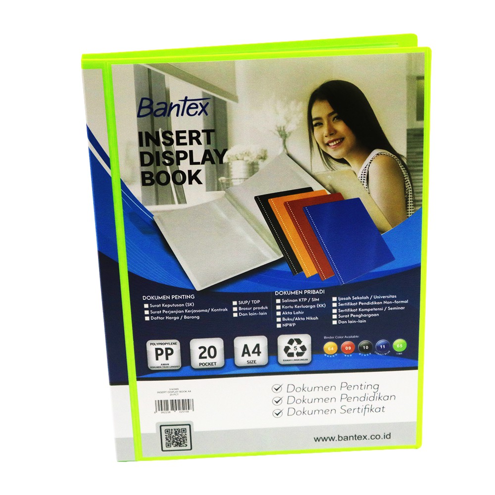 Jual Bantex Insert Display Book PP A4 20 pocket - 3143I | Shopee Indonesia