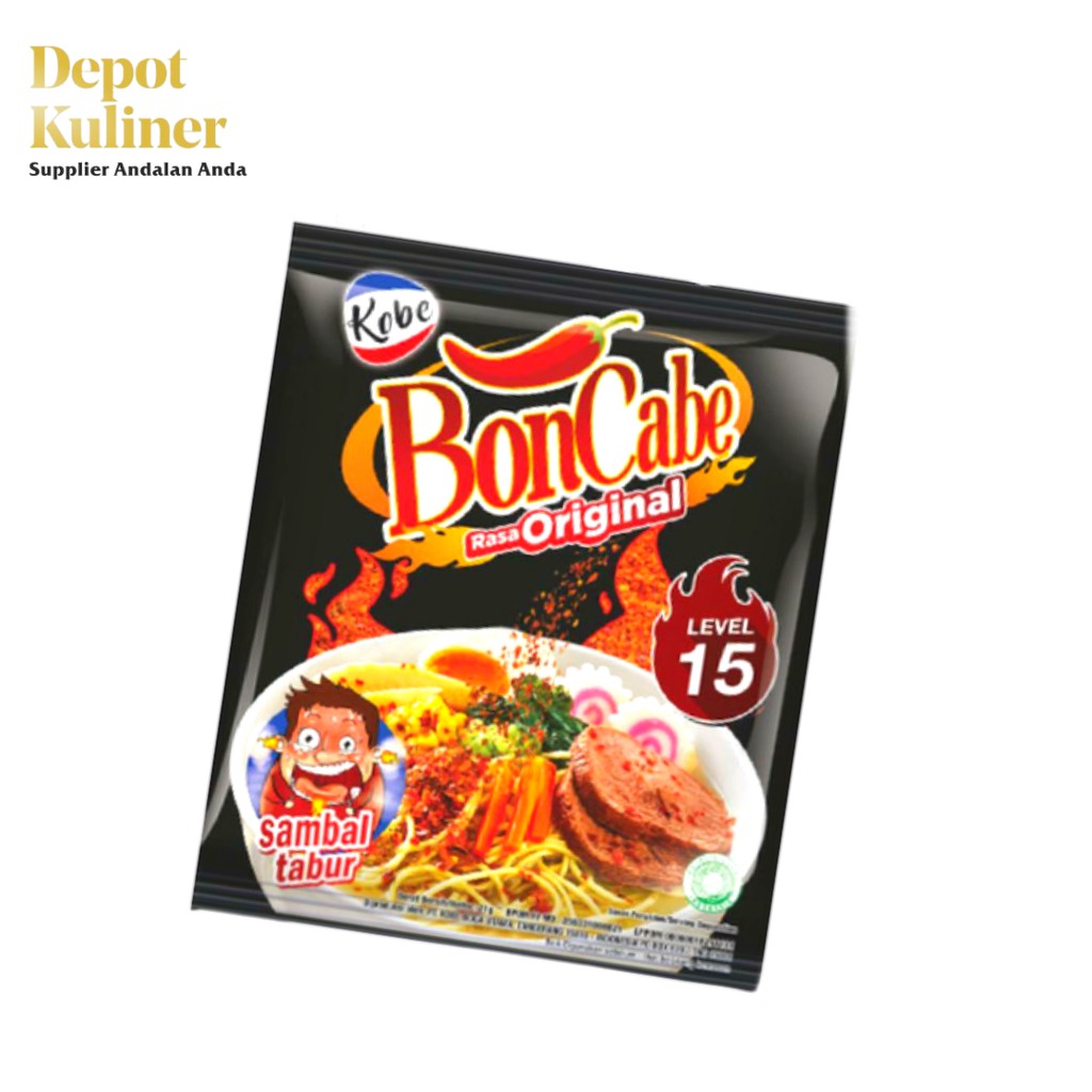 Jual BonCabe Sambal Tabur Lv15 sachet Bon Cabe Kobe | Shopee Indonesia