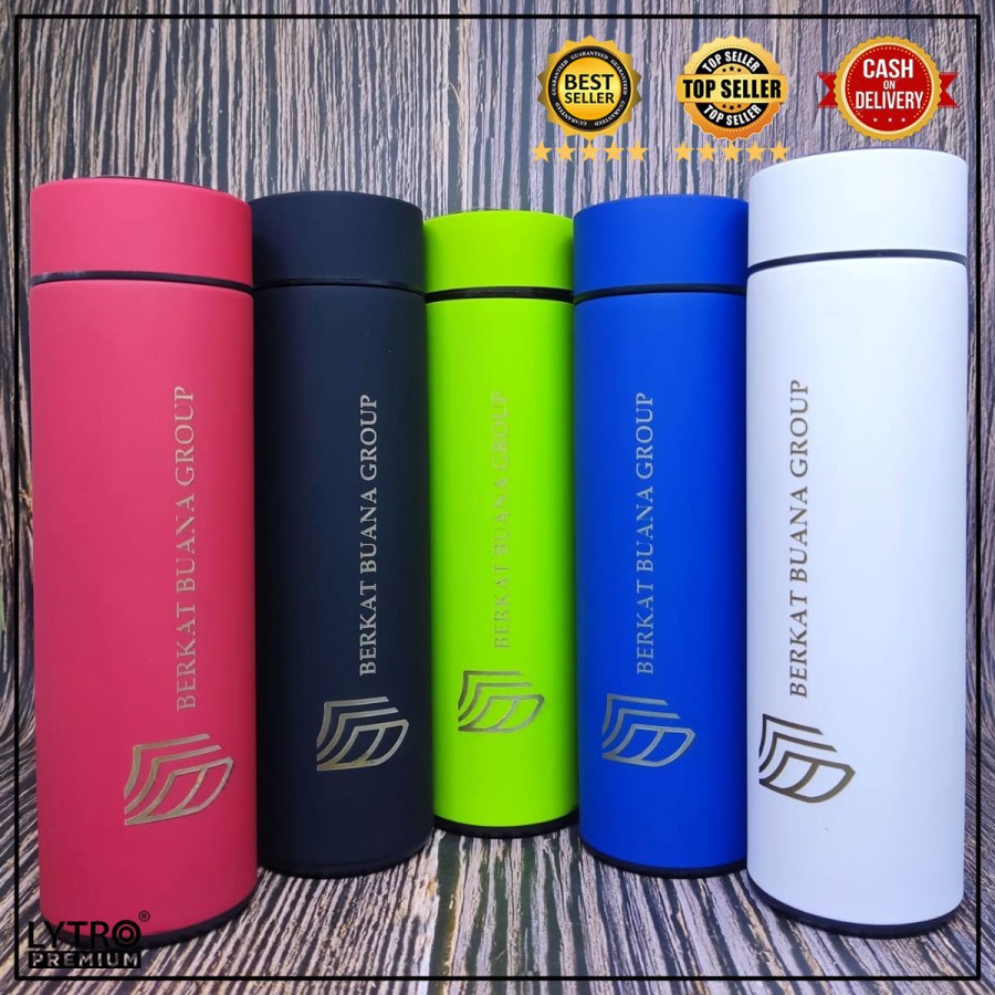 Jual Custom Grafir - Nama - Logo Tumbler - LED Suhu Doff - Karet ...