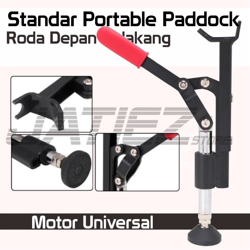Jual Standar Portable Paddock Roda Depan Belakang Motor - Universal ...