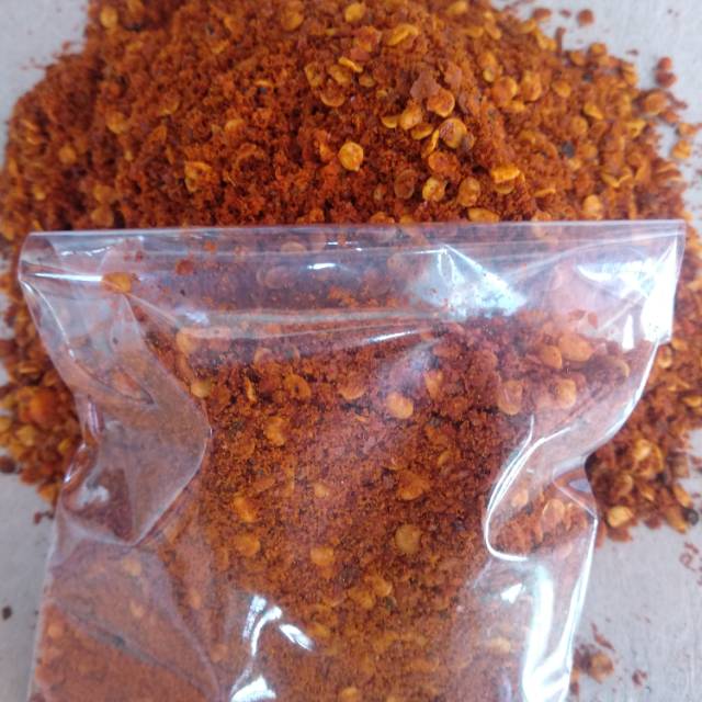 Jual Cabe rawit bubuk Pedas asli dan harum. 150 gr (cabe tumbuk ...