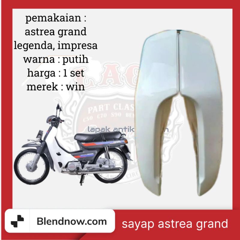 Jual Sayap Astrea Grand Legenda Impresa Putih Original Win part ...