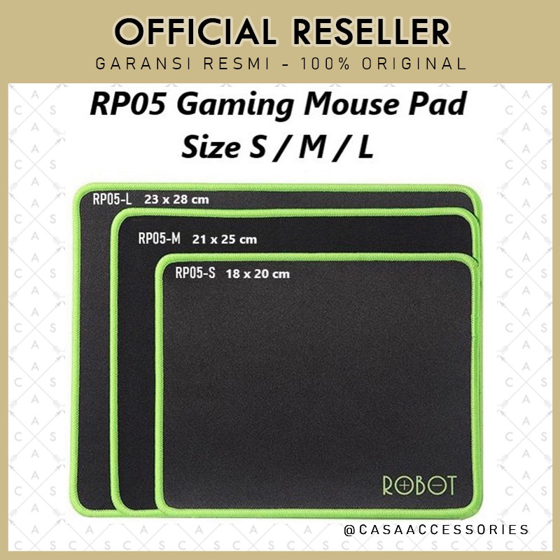 Jual Robot RP05 S M L Gaming MousePad Black - Robot Mouse Pad Hitam ...