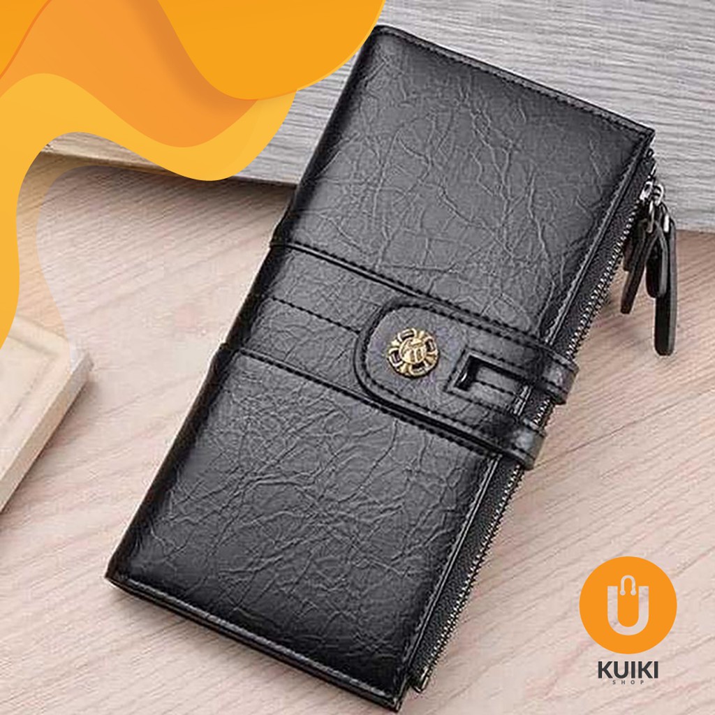 Jual KUIKI Dompet Panjang Wanita Fashion Women Wallet Bahan Kulit Banyak Slot Kartu | Shopee ...
