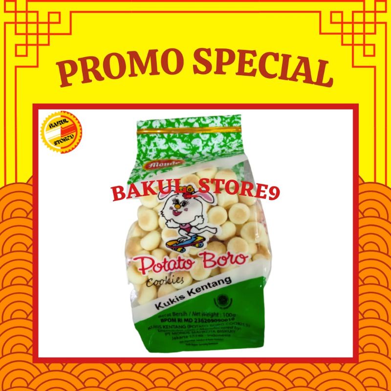 Jual Monde Potato Boro Cookies Biskuit Kukis Kentang 100 Gr | Shopee ...