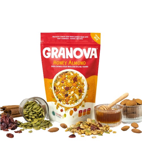 Jual Granova Granola Honey Almond 100 gr | Shopee Indonesia