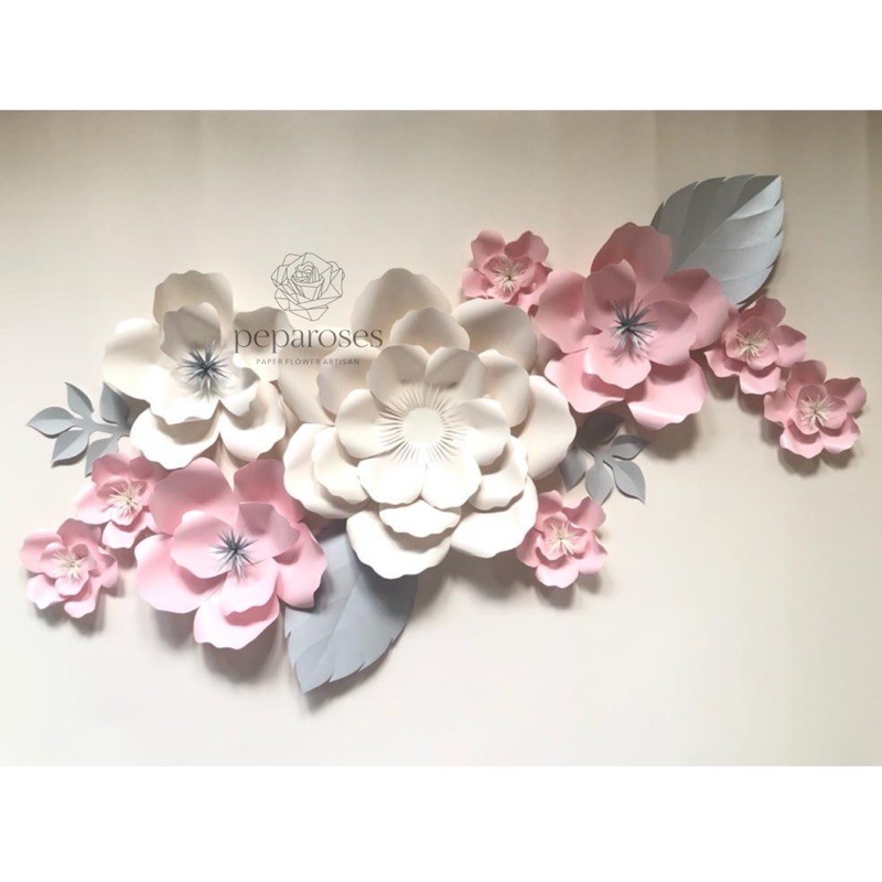 Jual Backdrop Bunga Kertas Hiasan Dinding - Paper Flower Backdrop Wall ...