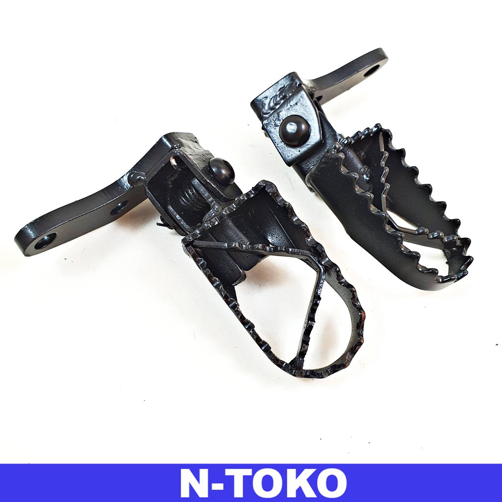 Jual Foot Step Cucuk Motor Trail GTX Besar Grasstrack Hitam Tebal Kuat ...