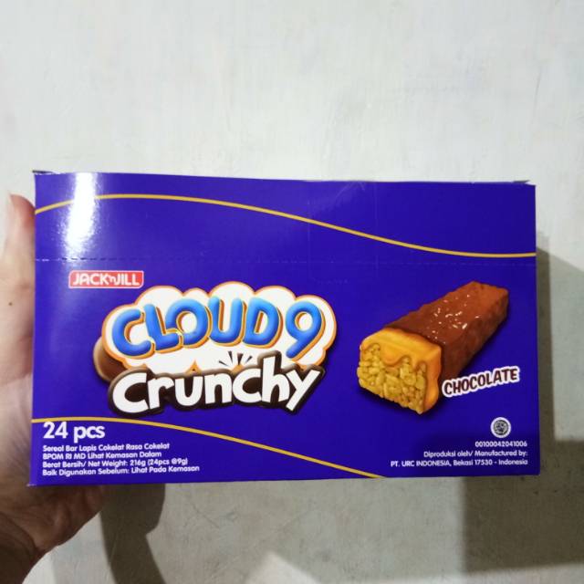 Jual Jack n jill cloud 9 crunchy chocolate & vanilla 1 box isi 24 pcs ...