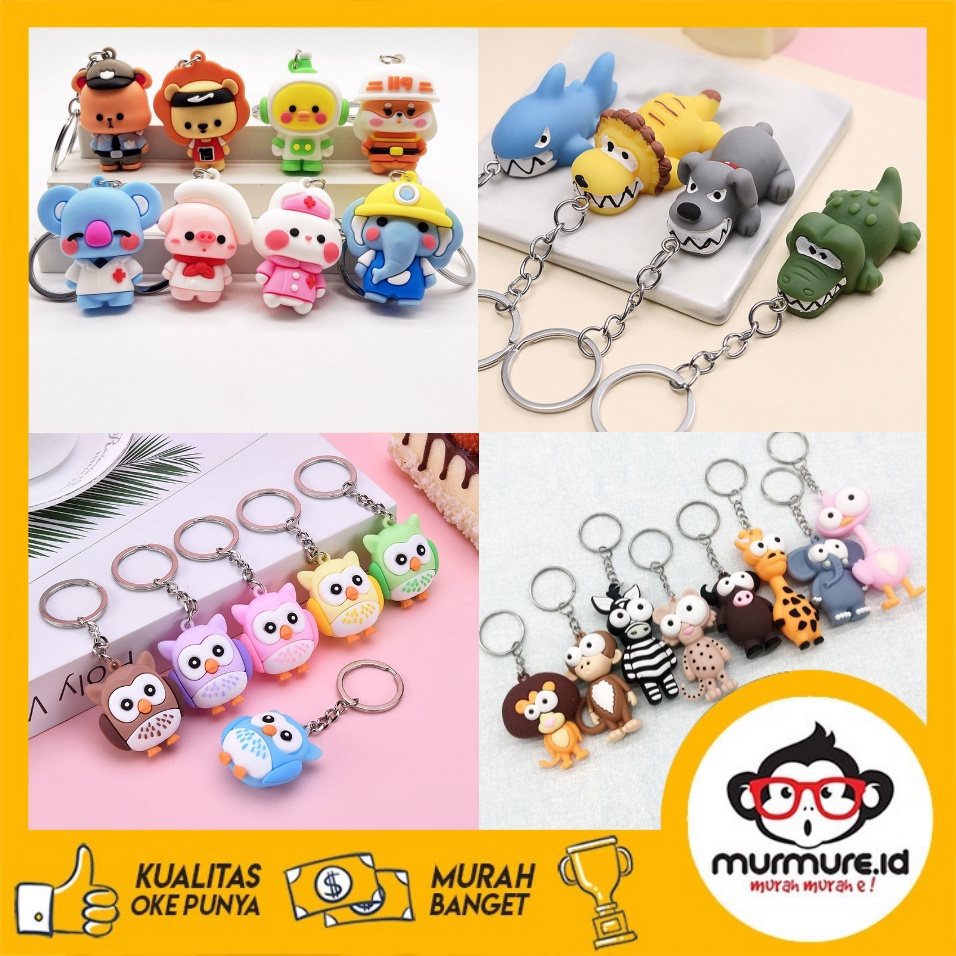 Jual MURMURE.ID | GANTUNGAN KUNCI ANIMAL KEYCHAIN HEWAN LUCU GANCI KARAKTER IMPORT KC013 KC015 ...