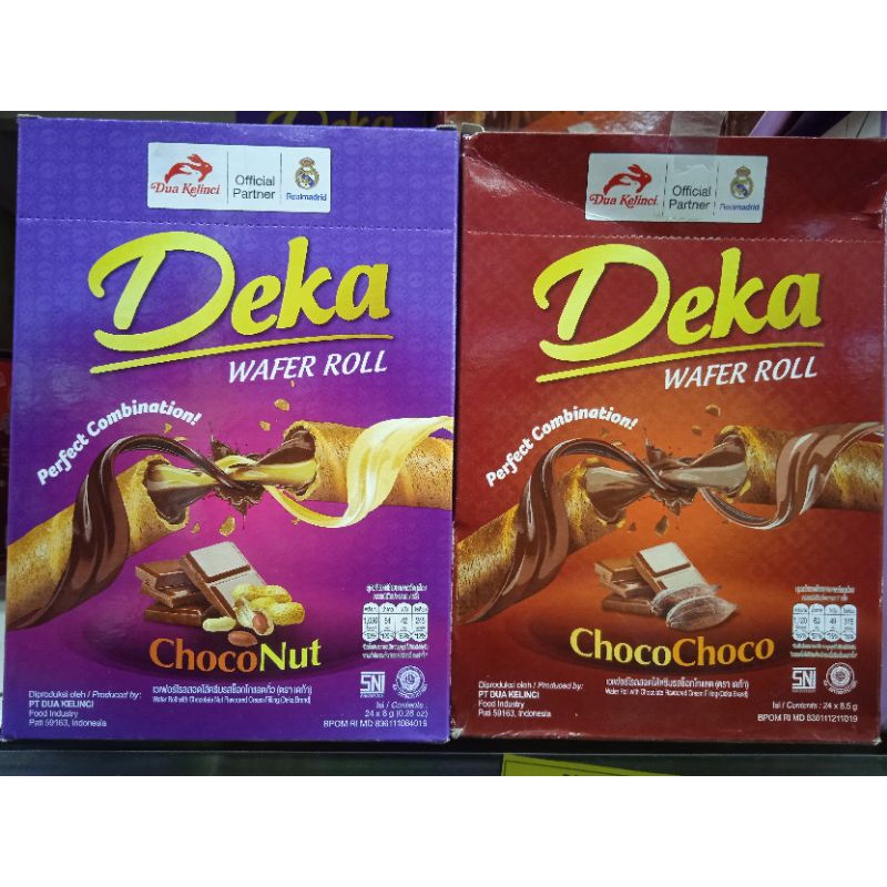 Jual Deka Wafer Roll ChocoNut dan Choco Isi 24 | Shopee Indonesia