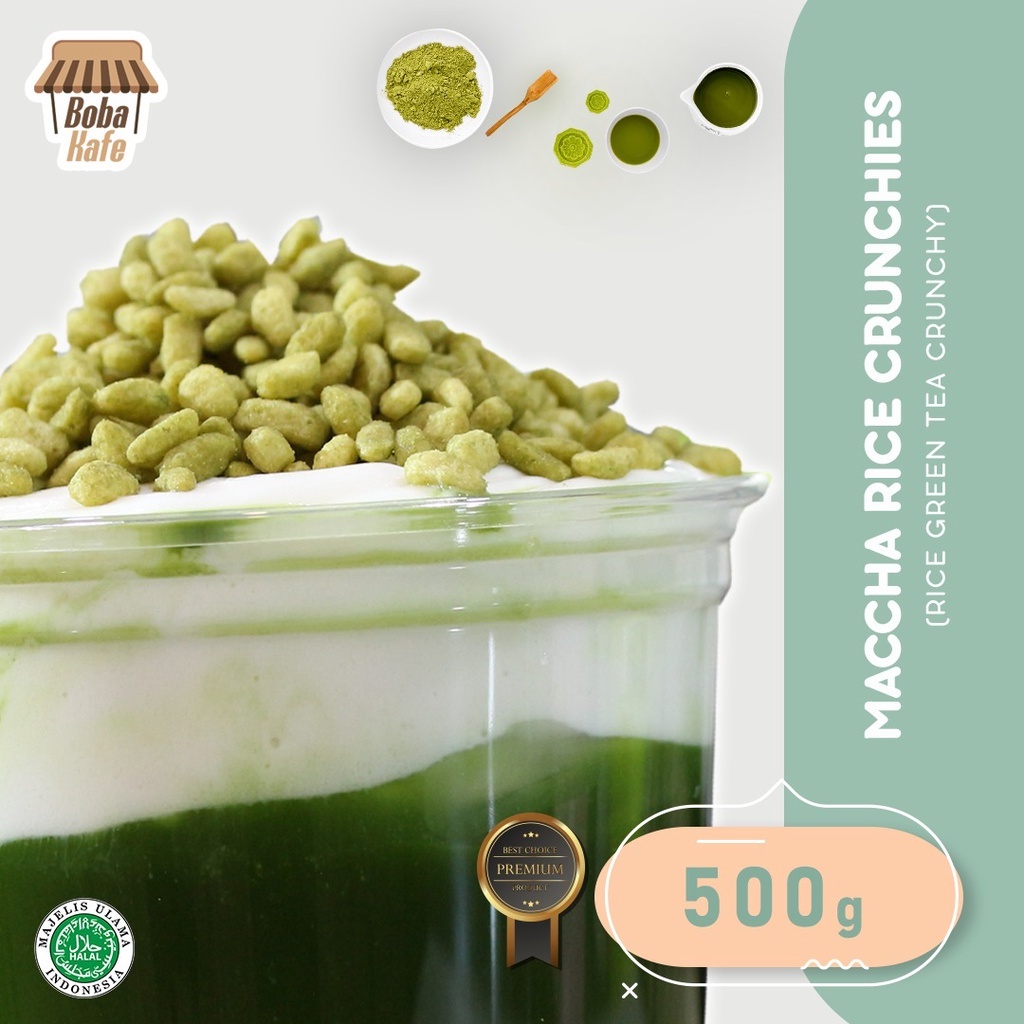 Jual MACCHA RICE CRUNCHIES / TOPPING MINUMAN RASA GREEN TEA PILARI ...